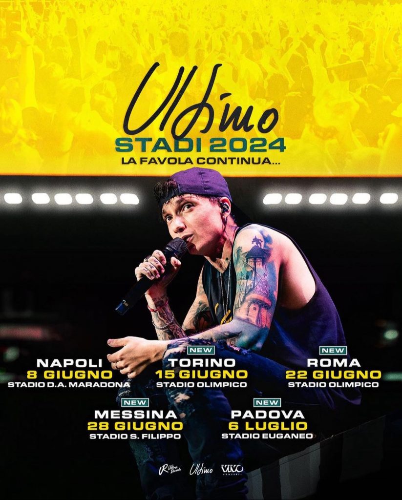 Ultimo in concerto a Messina: la tappa 2024 allo Stadio San Filippo ...